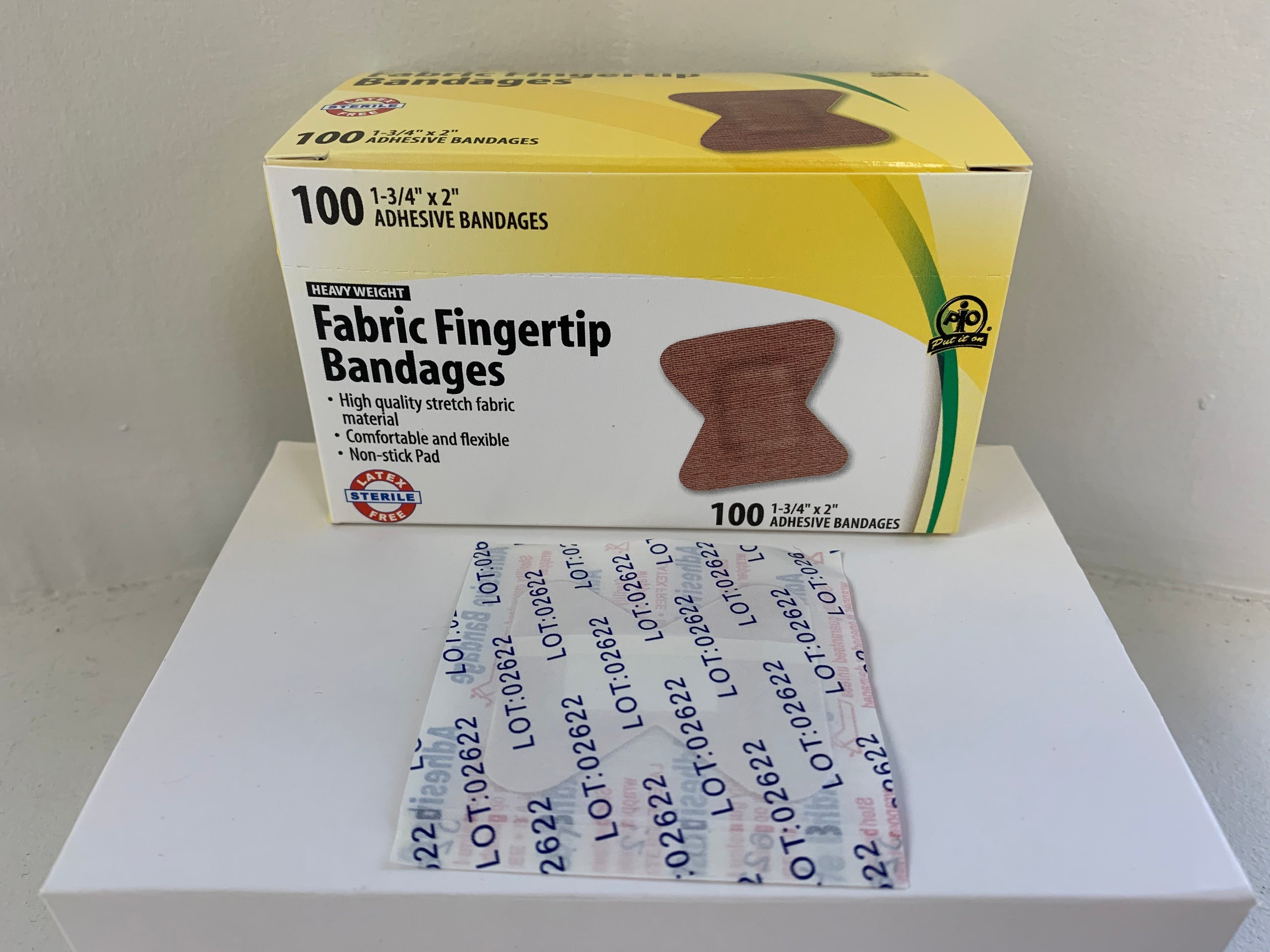 Fabric Fingertip Bandage 100/box | WorkSafeT Solutions Inc